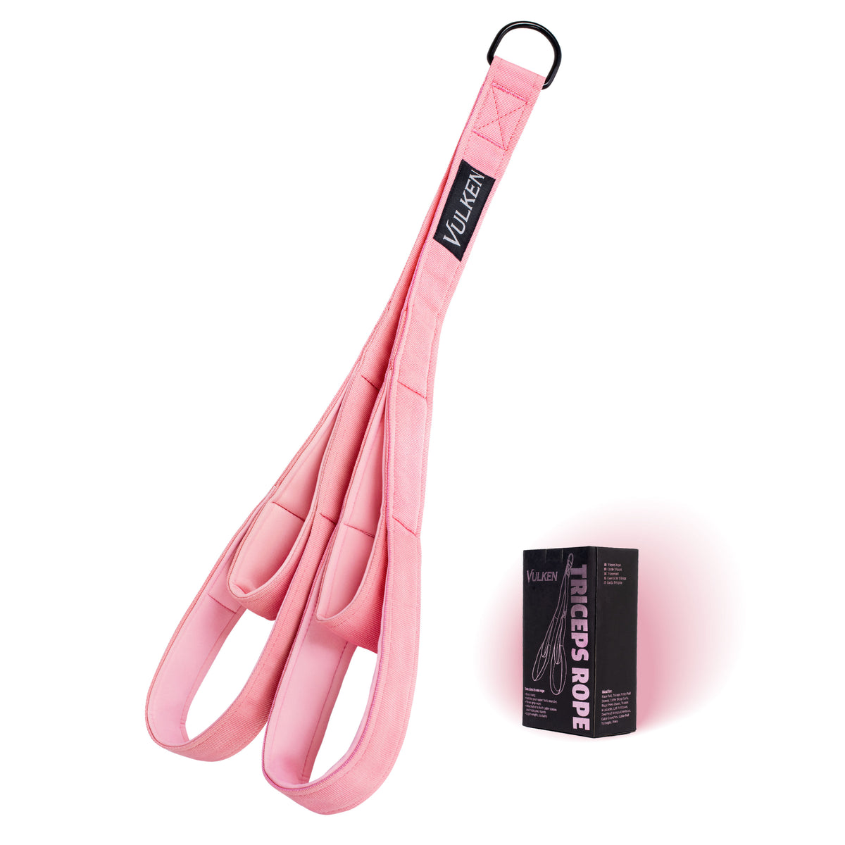 Vulken 29"&22" Double Lengths Tricep Rope Tricep Straps Cable Attachme ...